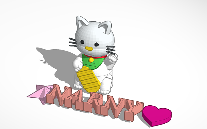 3D design Chinese cat!!! - Tinkercad