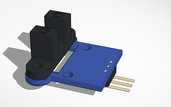 3D design HC-020K optical encoder - Tinkercad