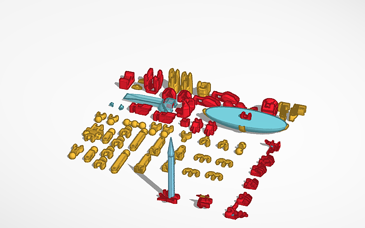 3D design iron man (dummy 13) - Tinkercad
