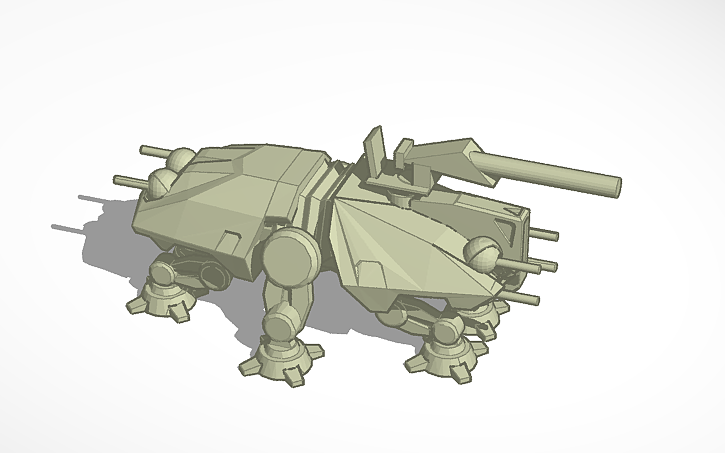 3D design at-te tank Star Wars - Tinkercad