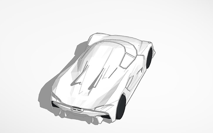 3D design Sim lab keyboard controlled Koenigsegg Jesko Attack - Tinkercad