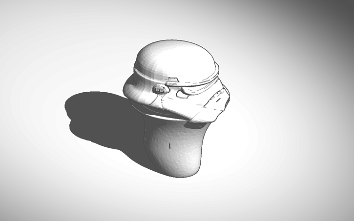 3D design stormtrooper gearshift - Tinkercad