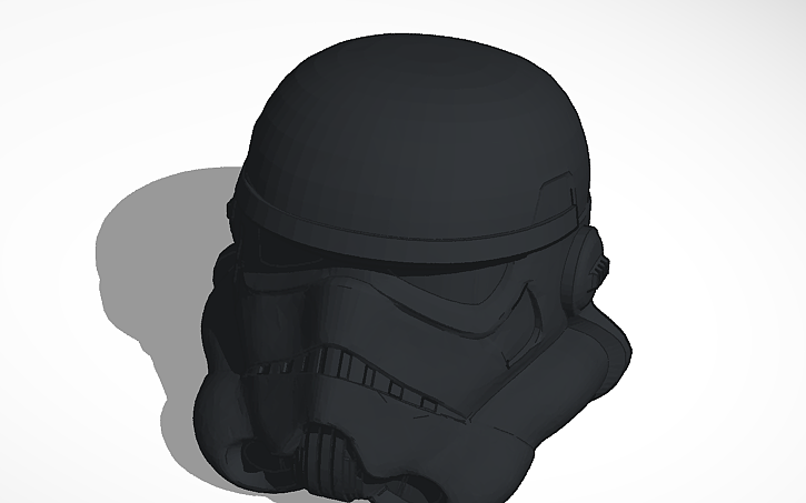 3D design stormtrooper pilot helmet - Tinkercad