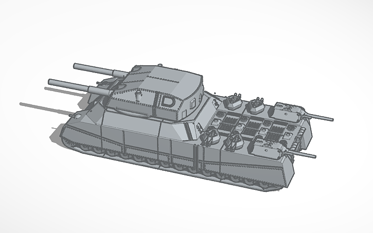 3D design p1000 ratte - Tinkercad