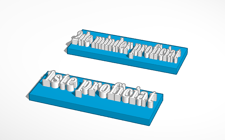 3D design Beker 1 en 2 - Tinkercad