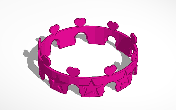 3D design princess crown - Tinkercad