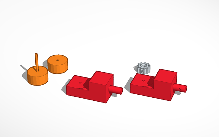 3D design robot shoulder prototype - Tinkercad