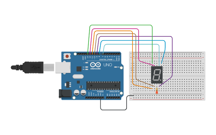 Circuit Design Birthday Display Common Cathode Tinkercad 3996