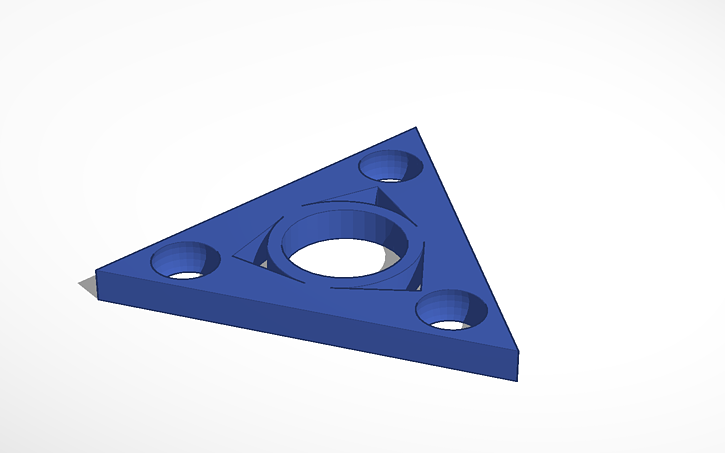 3D design Triangle spinner - Tinkercad