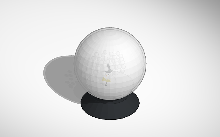3D design snow glob - Tinkercad