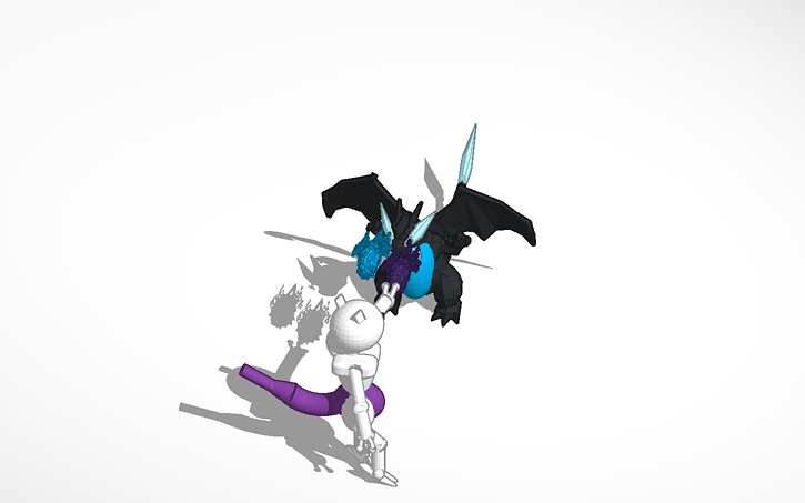 3D design Copy of Charzard v.s Mewtwo by Lucasgamer - 213 - Tinkercad