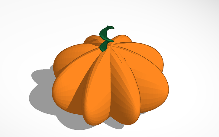 3D design pumpkin - Tinkercad