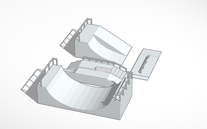 3D design Skate Park - Tinkercad