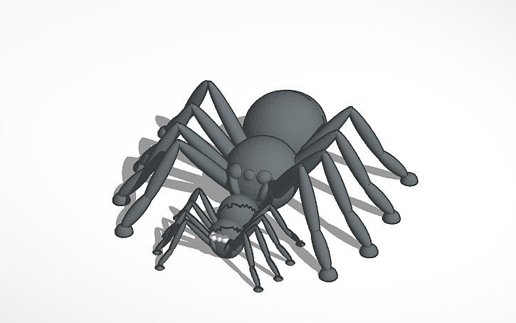 3D design ARAÑA-SPIDER - Tinkercad