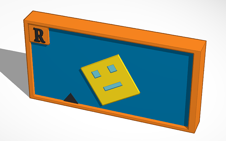 3D design geometry dash - Tinkercad