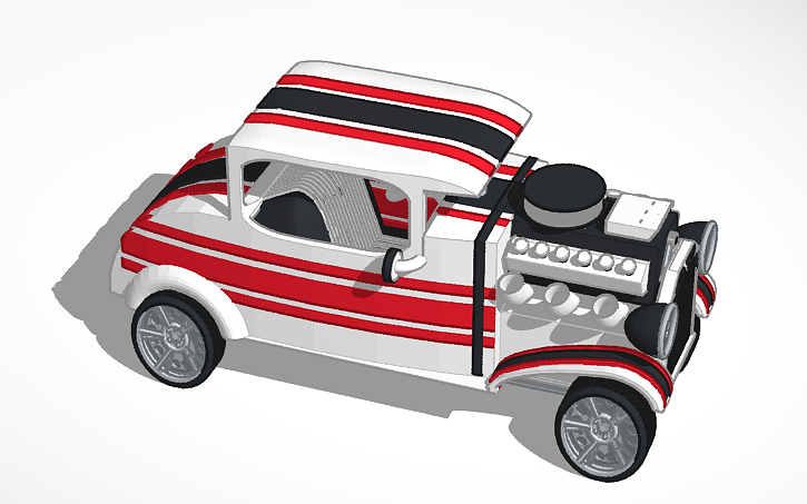 3D design Hot rod - Tinkercad