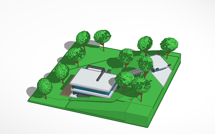 3D design mansion - Tinkercad