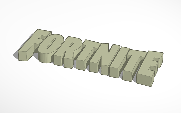 3D design FORTNITE - Tinkercad