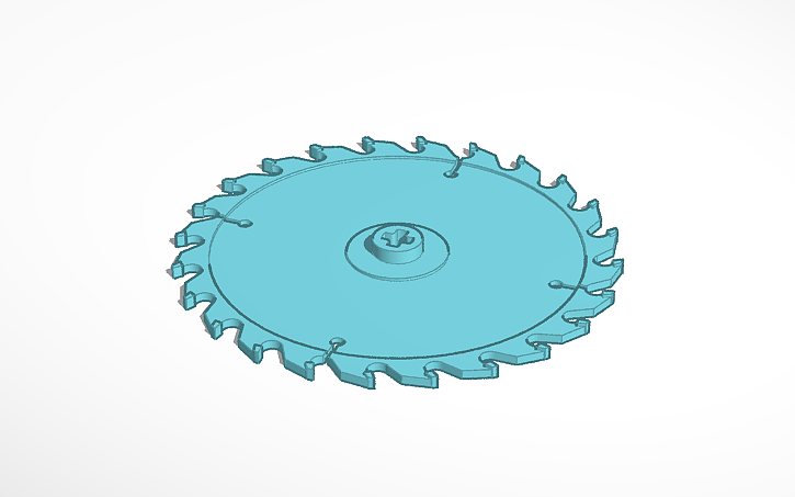 3D design lego circular saw - Tinkercad