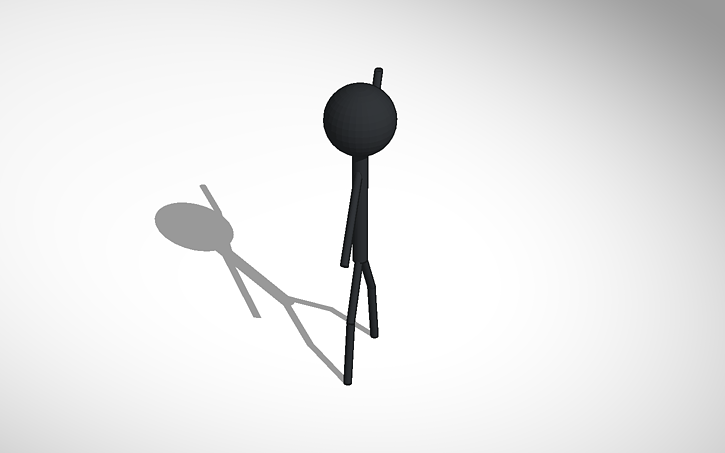 3D design stickman - Tinkercad