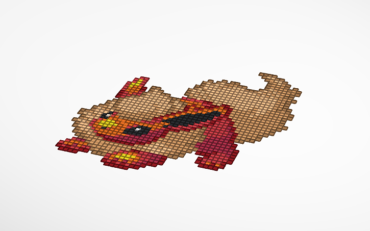3D design Fluff the Flareon [Contest Entry] - Tinkercad