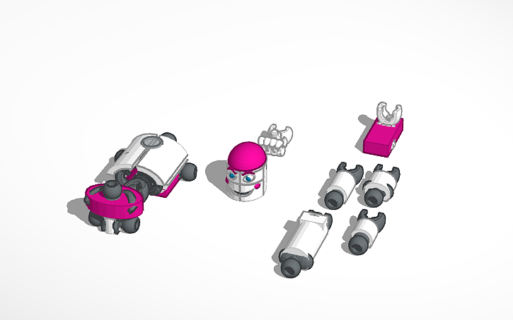3D design animatronic - Tinkercad