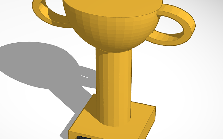 3D design Trophy - Tinkercad