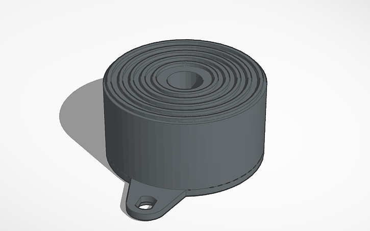3D design buzzer 20mm - Tinkercad