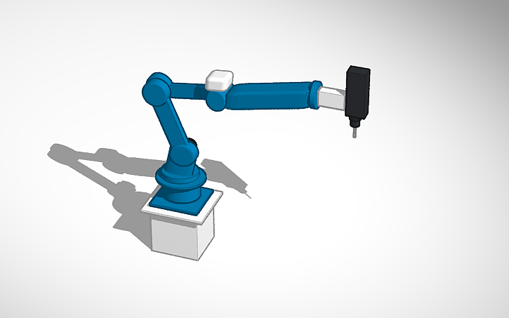 3D design 6 DOF Robotic Drilling and Router Cell Yaskawa GP25 - Tinkercad