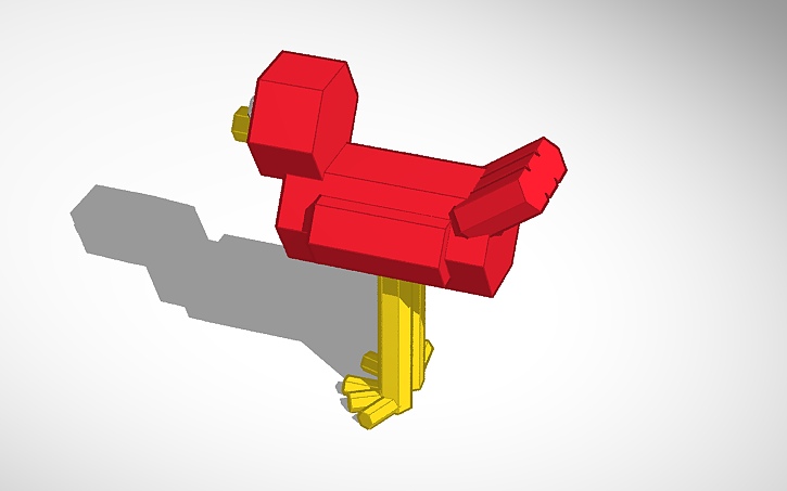3D design Bird made all out of polygons - Tinkercad