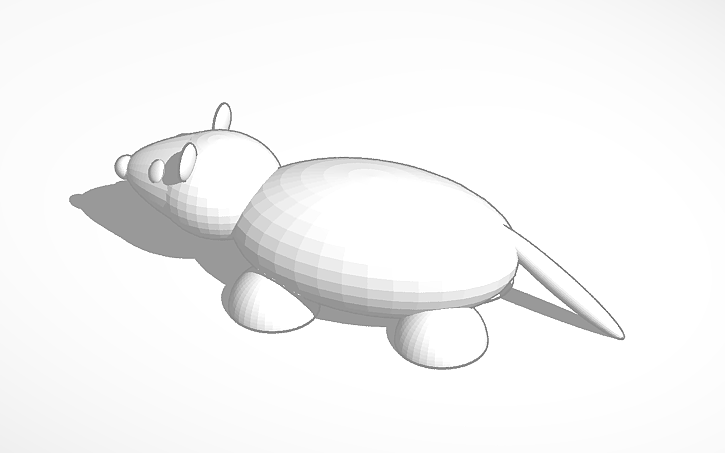 3D design rAt - Tinkercad