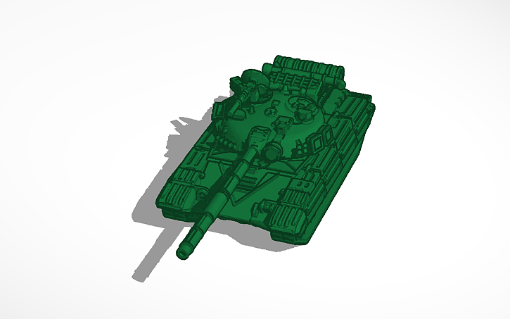 3D design T-64B 🇷🇺 - Tinkercad