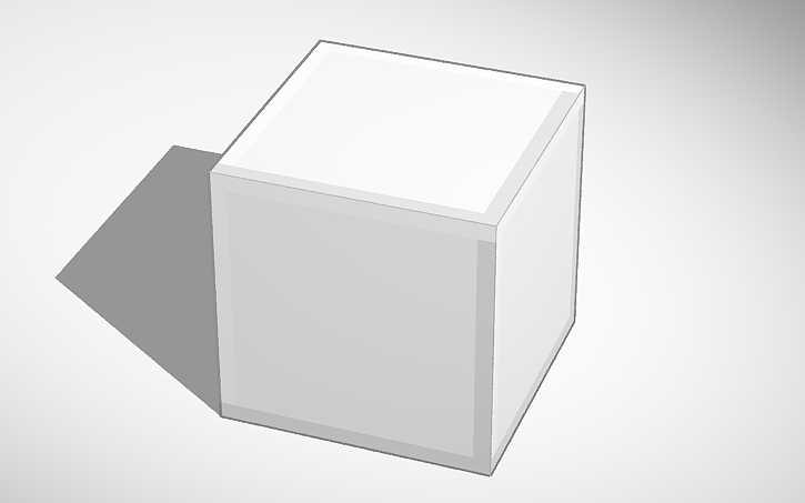 3D design Minecraft quartz block - Tinkercad