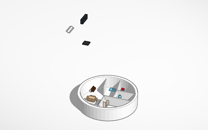 3D design Design 1 INterior - Tinkercad