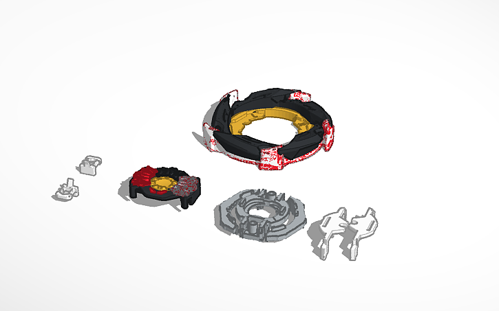 3D design The Metal Project Part 2: Custom Metal Shadow BU beyblade ...