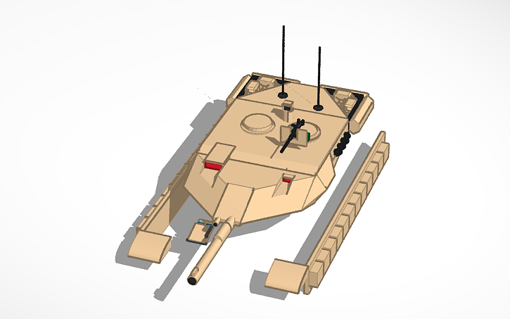 3D design Leopard tank (2a5) (Original) - Tinkercad