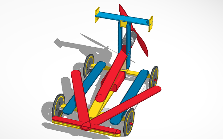 3D design Propeller Car - Tinkercad
