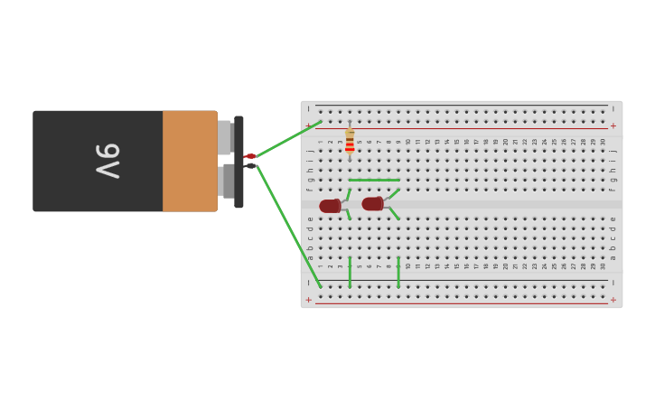 Circuit design Análisis de circuito paralelo - Tinkercad