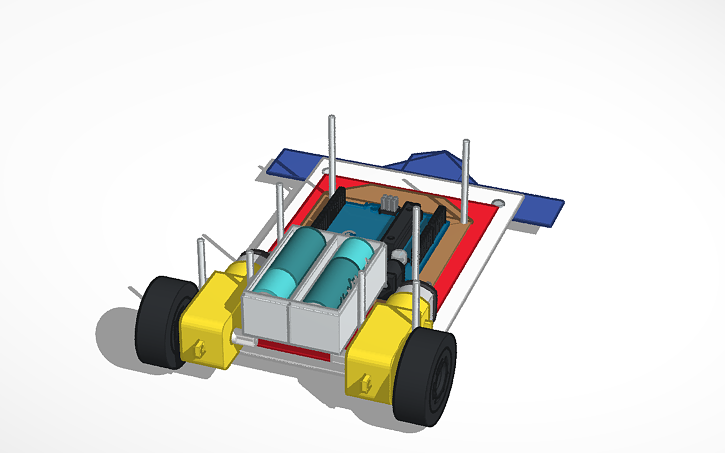 3D design robot LINE FOLLOWER - Tinkercad