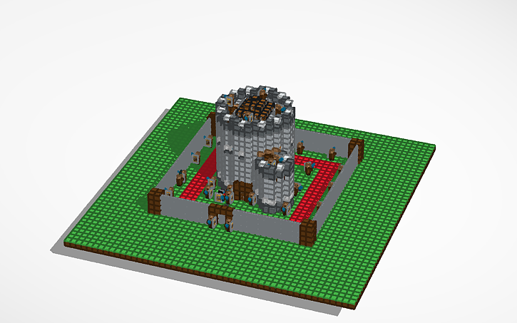 3D design Copy of Castles (Minecraft Castle 2) - Tinkercad