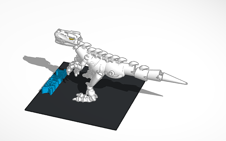 3D design T REX - Tinkercad