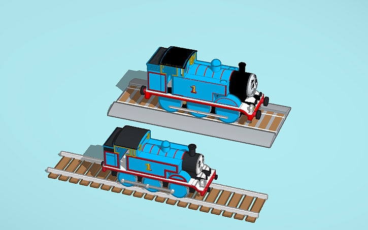 3D design Model Era Thomas The Tank Engine - Tinkercad