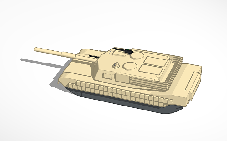 3D design M1 Abrams V3 - Tinkercad