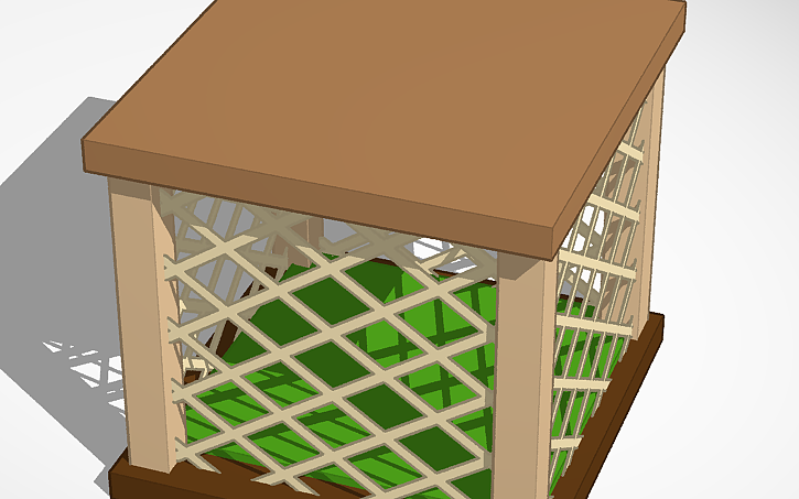 3D design cage - Tinkercad