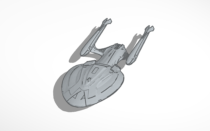 3D design Enterprise F Refit - Tinkercad