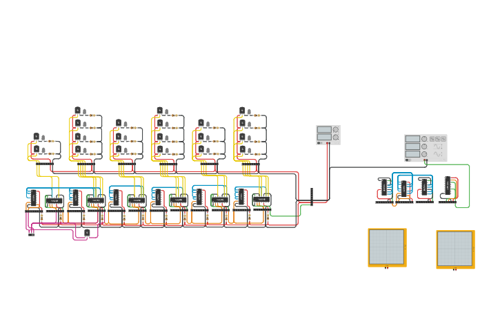 Circuit design Binary Clock - Tinkercad