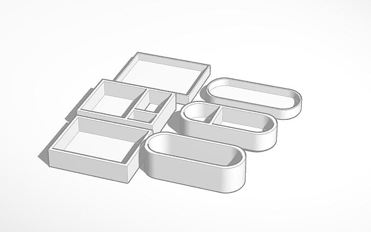3D design bento boxes - Tinkercad