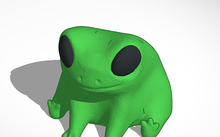 3D design big frog - Tinkercad