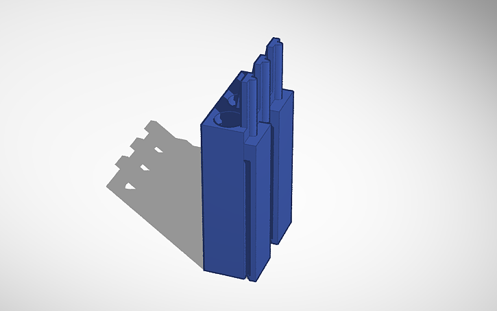 3D design 3x 4 inch chem light holster and restock box - Tinkercad