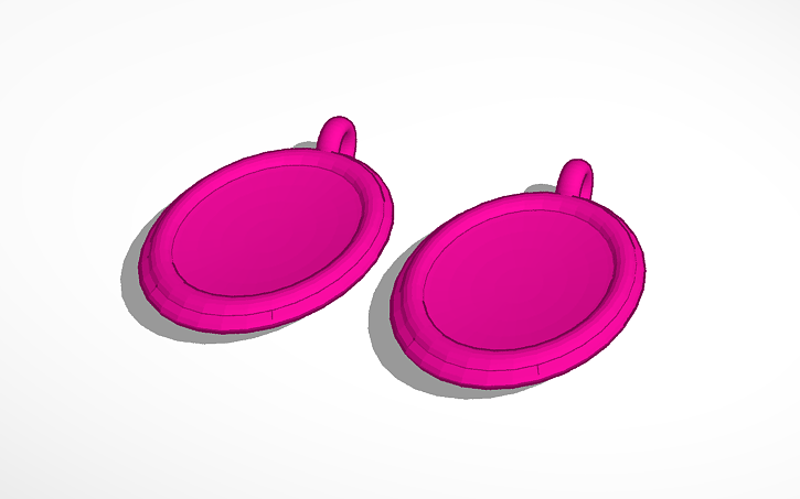3D design Earrings - Tinkercad